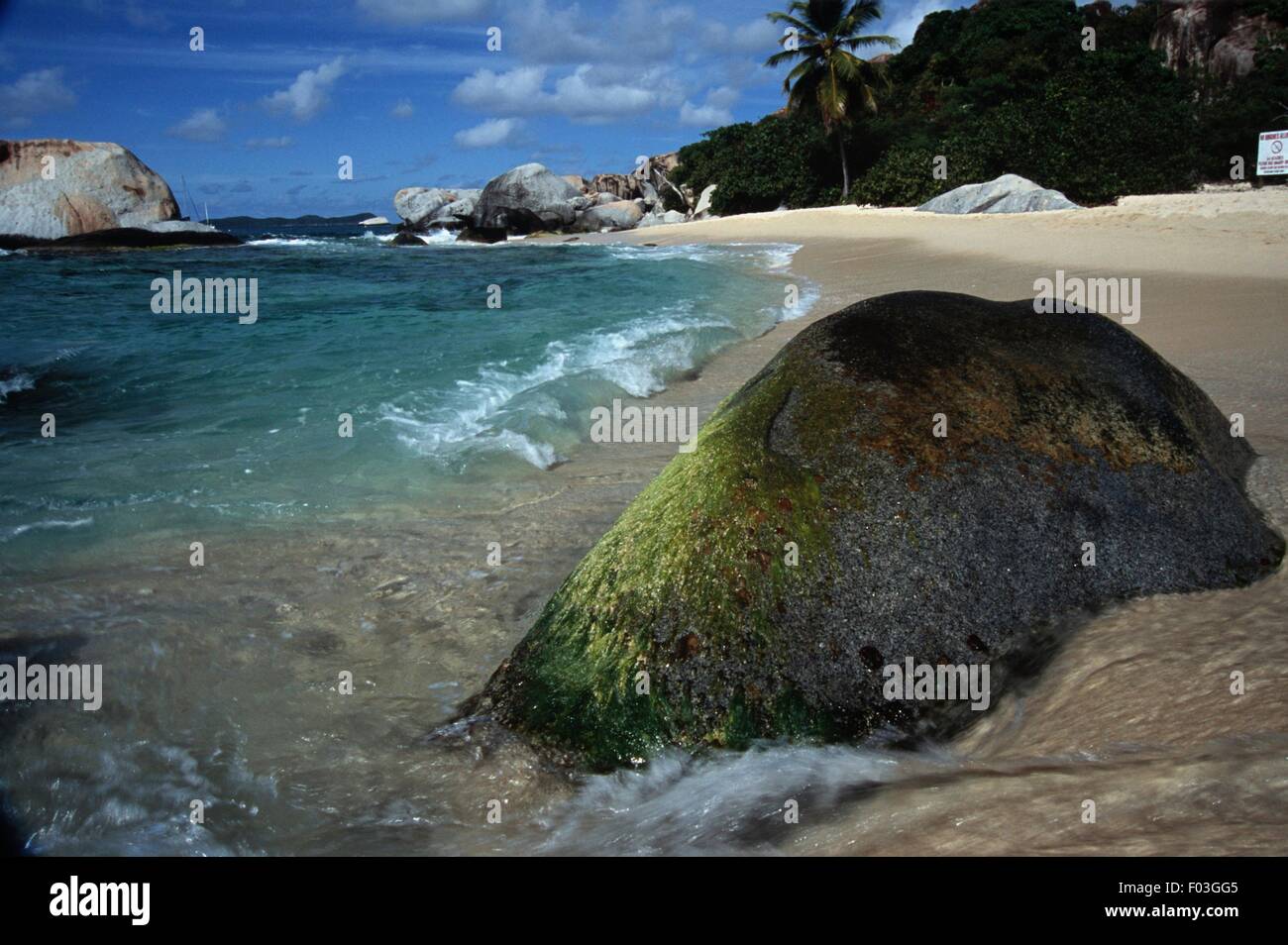 British Virgin Islands, Virgin Gorda, Baths, granite rocks Stock Photo ...