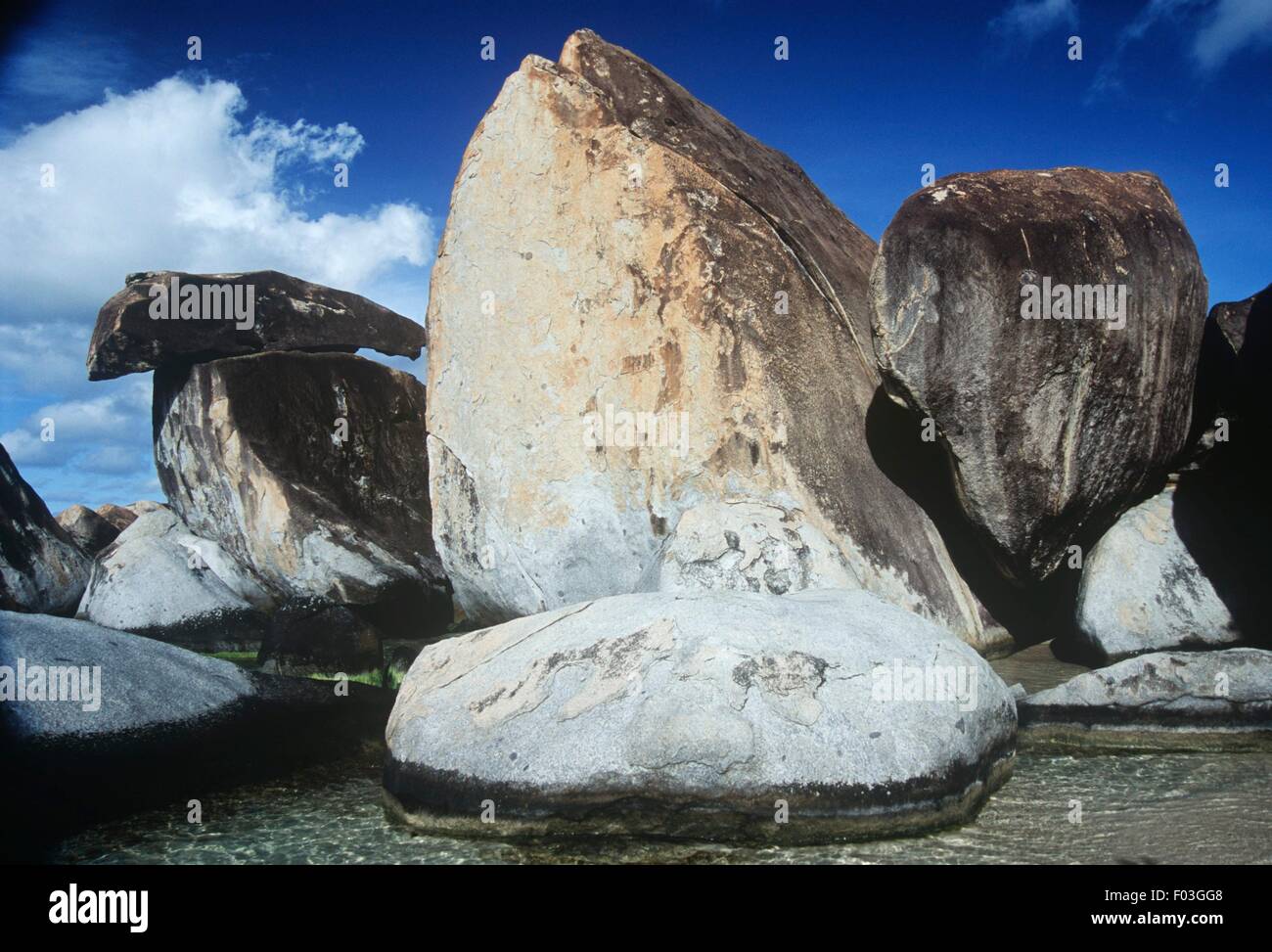 British Virgin Islands - Virgin Gorda Island - "The Baths", granitic ...