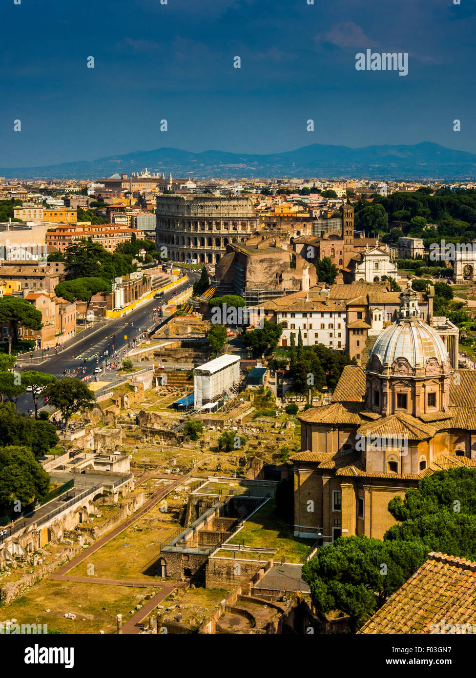 Colosseum aerial hi-res stock photography and images - Alamy