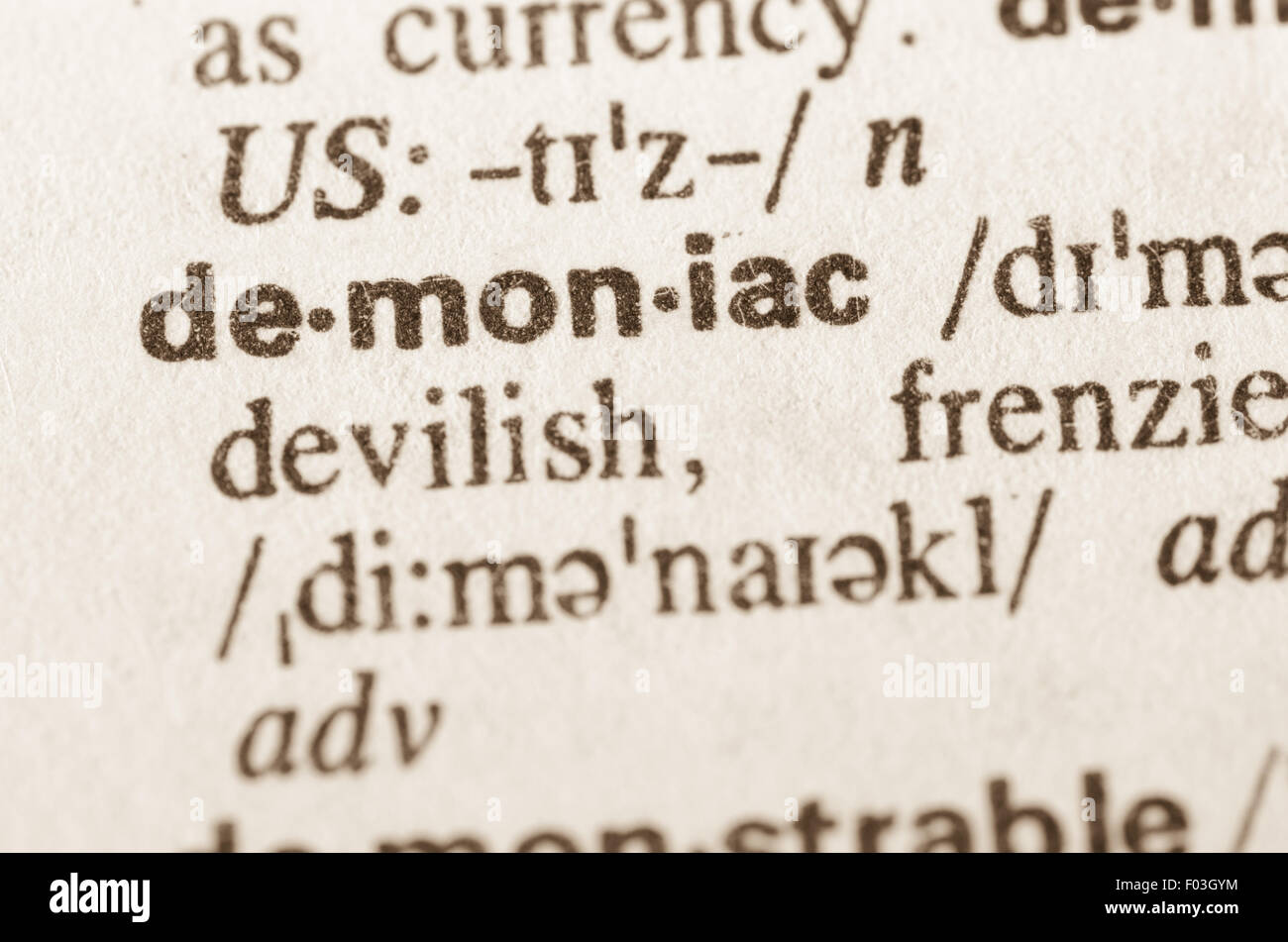 The demoniac hi-res stock photography and images - Alamy