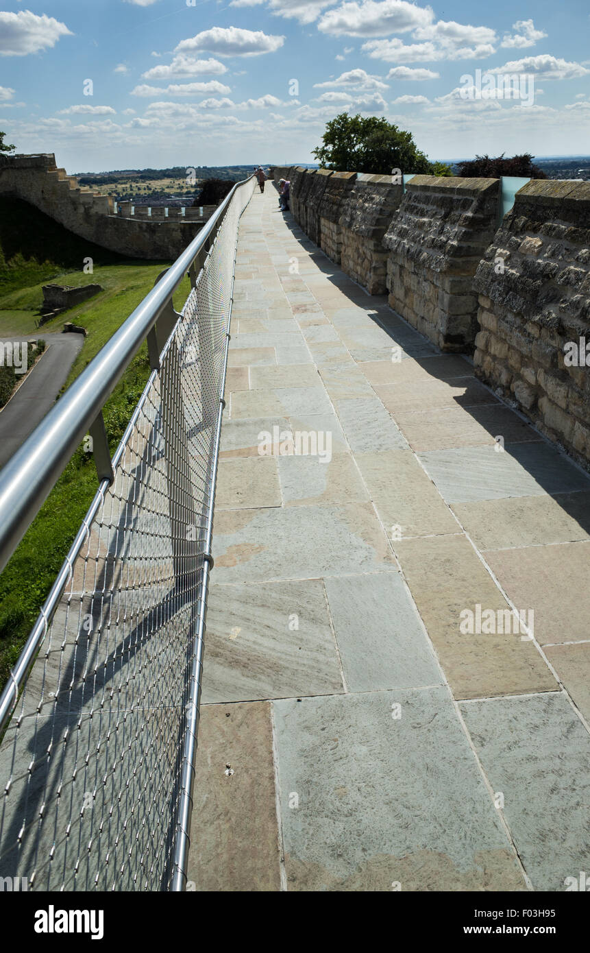 Lincoln castle wall walk hi-res stock photography and images - Alamy