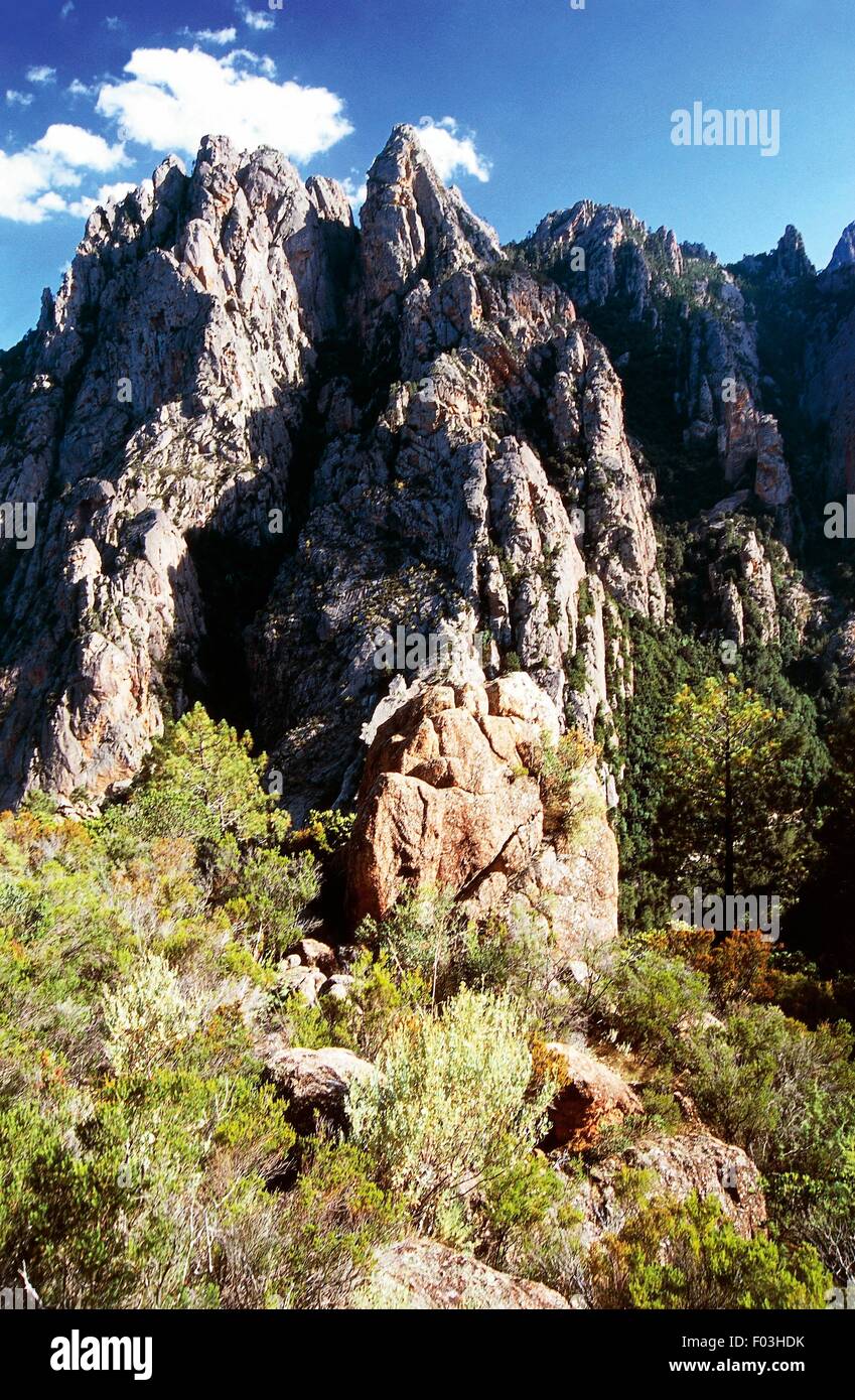 Col de Bavella, granite rocks, Regional Natural Park of Corsica (Parc ...