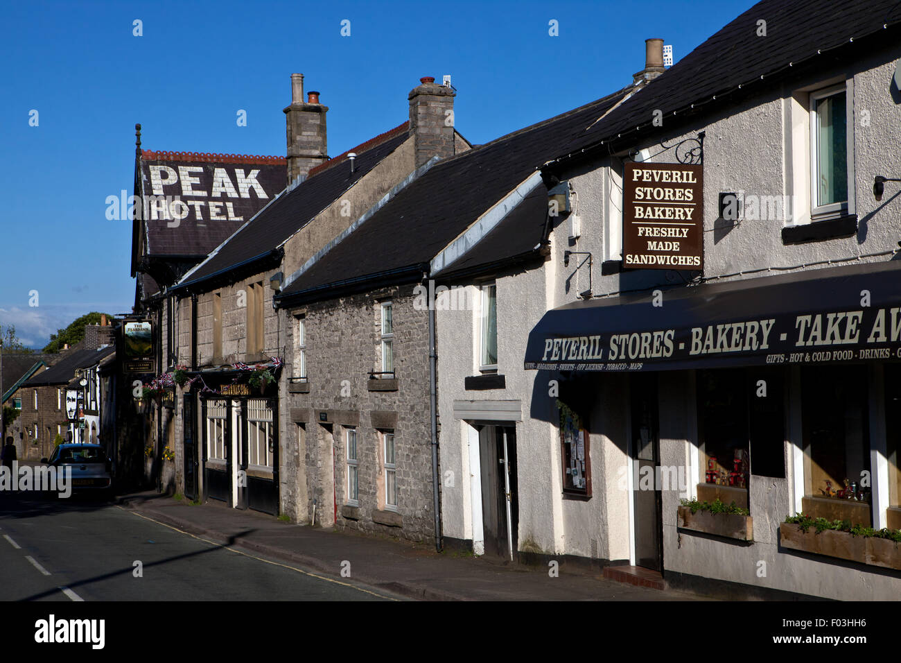 Peak Hotel, Castleton, Hope Valley, Peak District, Derbyshire Stock ...