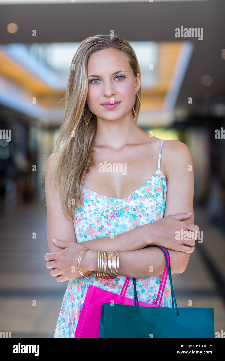 Long hair woman crossed arms hi-res stock photography and images - Alamy