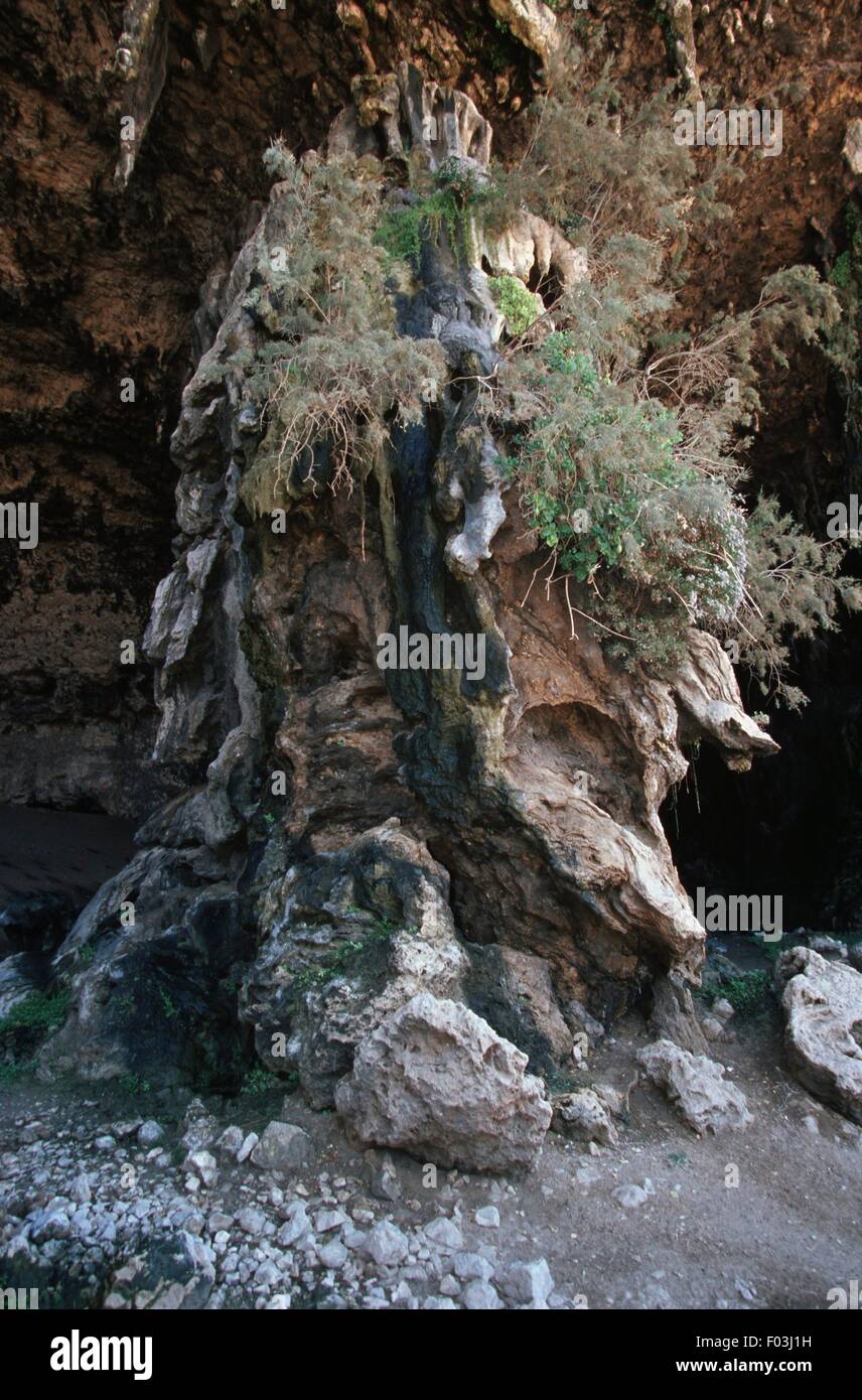 Yemen, Socotra Island, Deiqyub cave southern slope Stock Photo - Alamy
