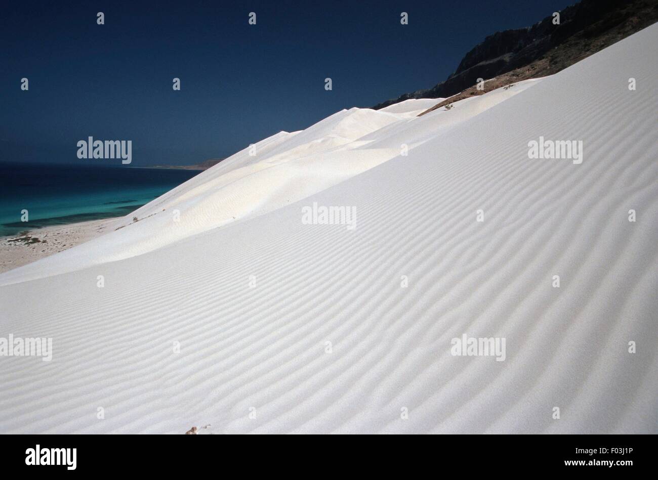 Yemen, Socotra Island, Arher, sand dune along Arabian Sea coast Stock Photo - Alamy