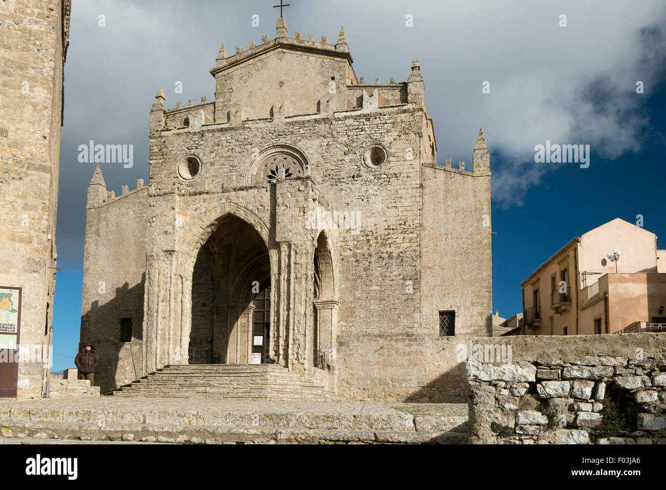 Italy, Sicily, the historic town of Erice is located on top of Mount ...