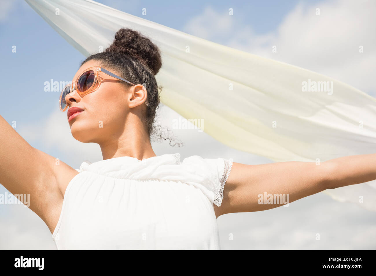 Stylish scarf hi-res stock photography and images - Alamy