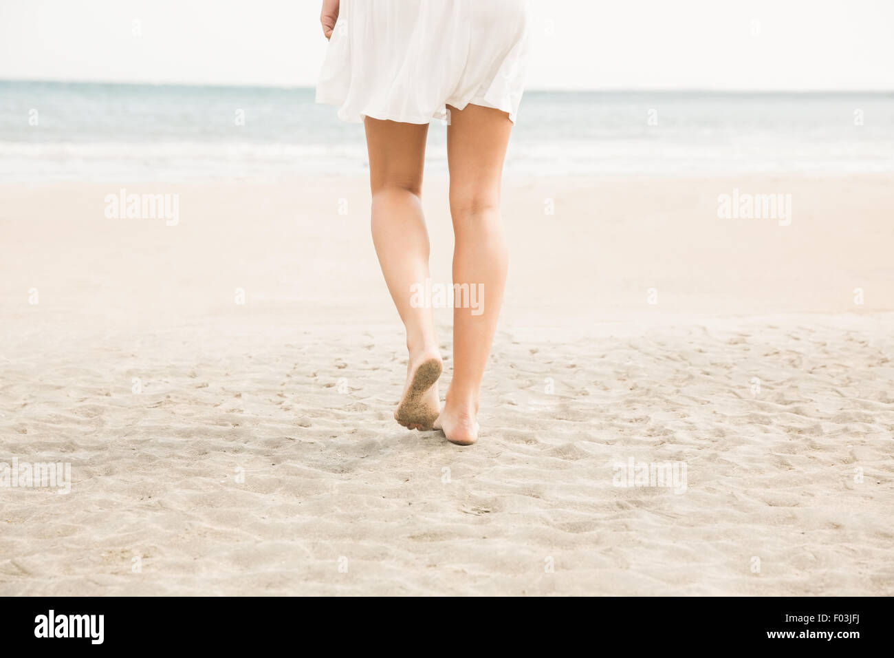 Walking barefoot on sand hi-res stock photography and images - Alamy