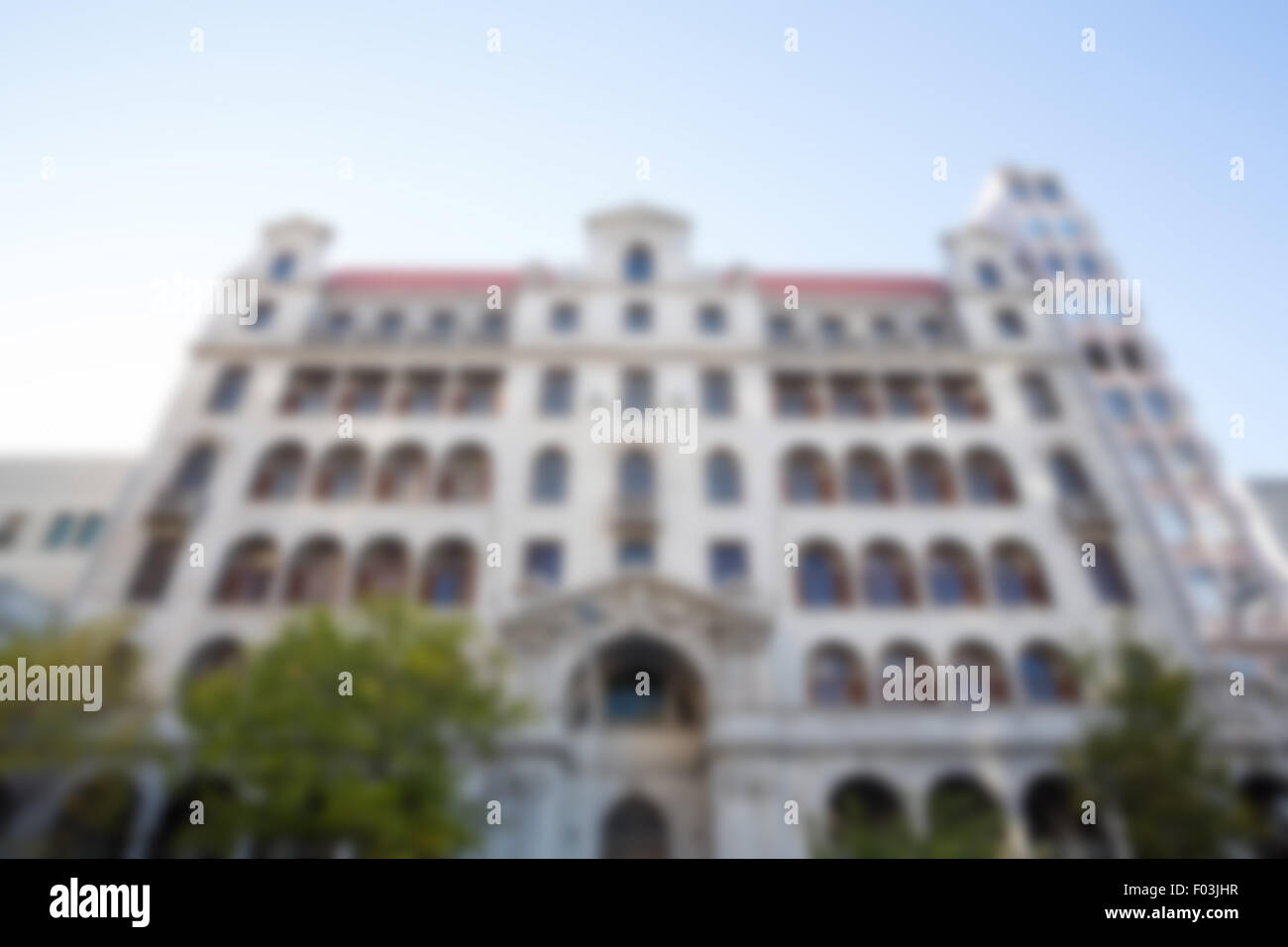 Large building in a city Stock Photo - Alamy