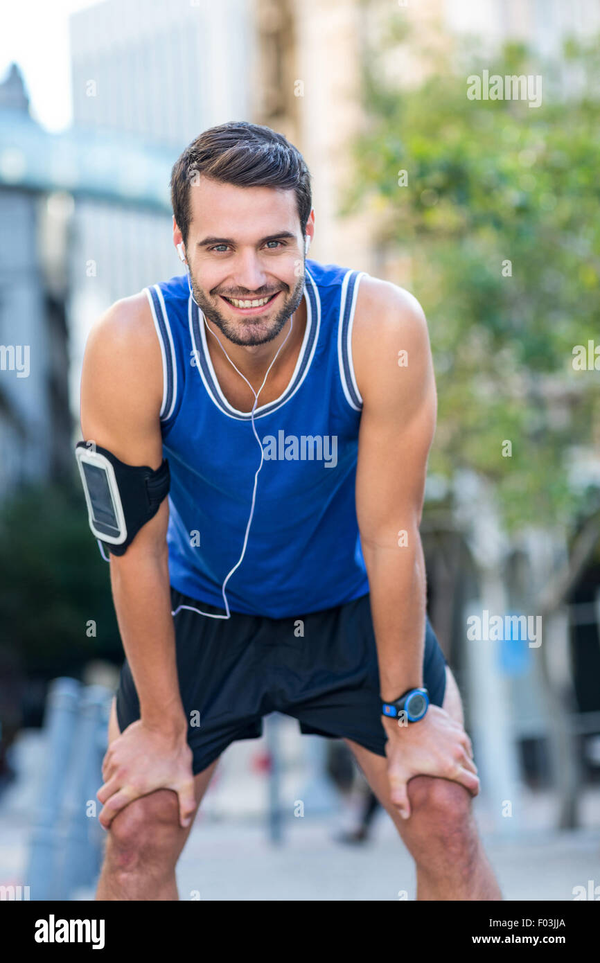 Portrait of an handsome athlete Stock Photo - Alamy