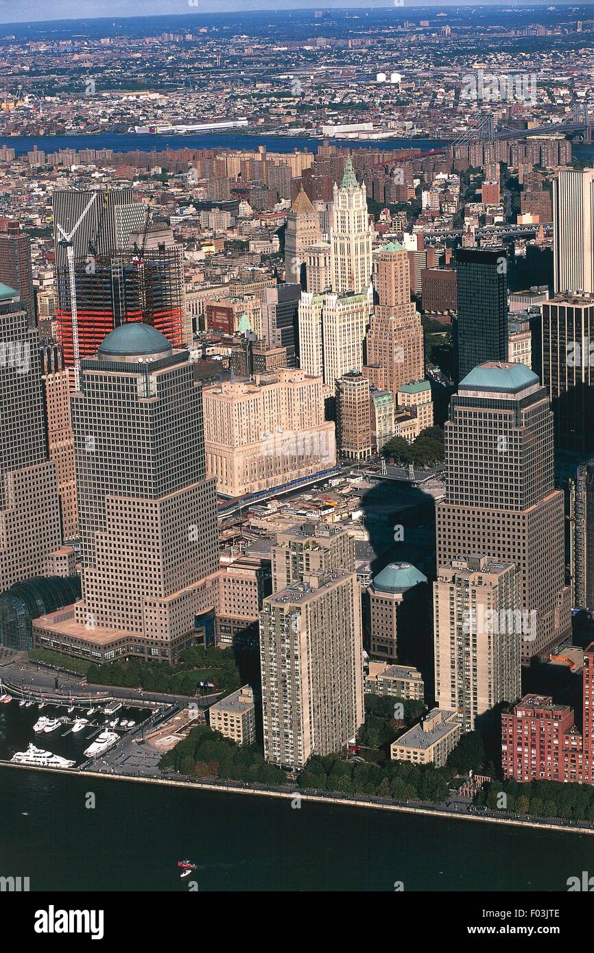 Ground zero new york aerial hi-res stock photography and images - Alamy