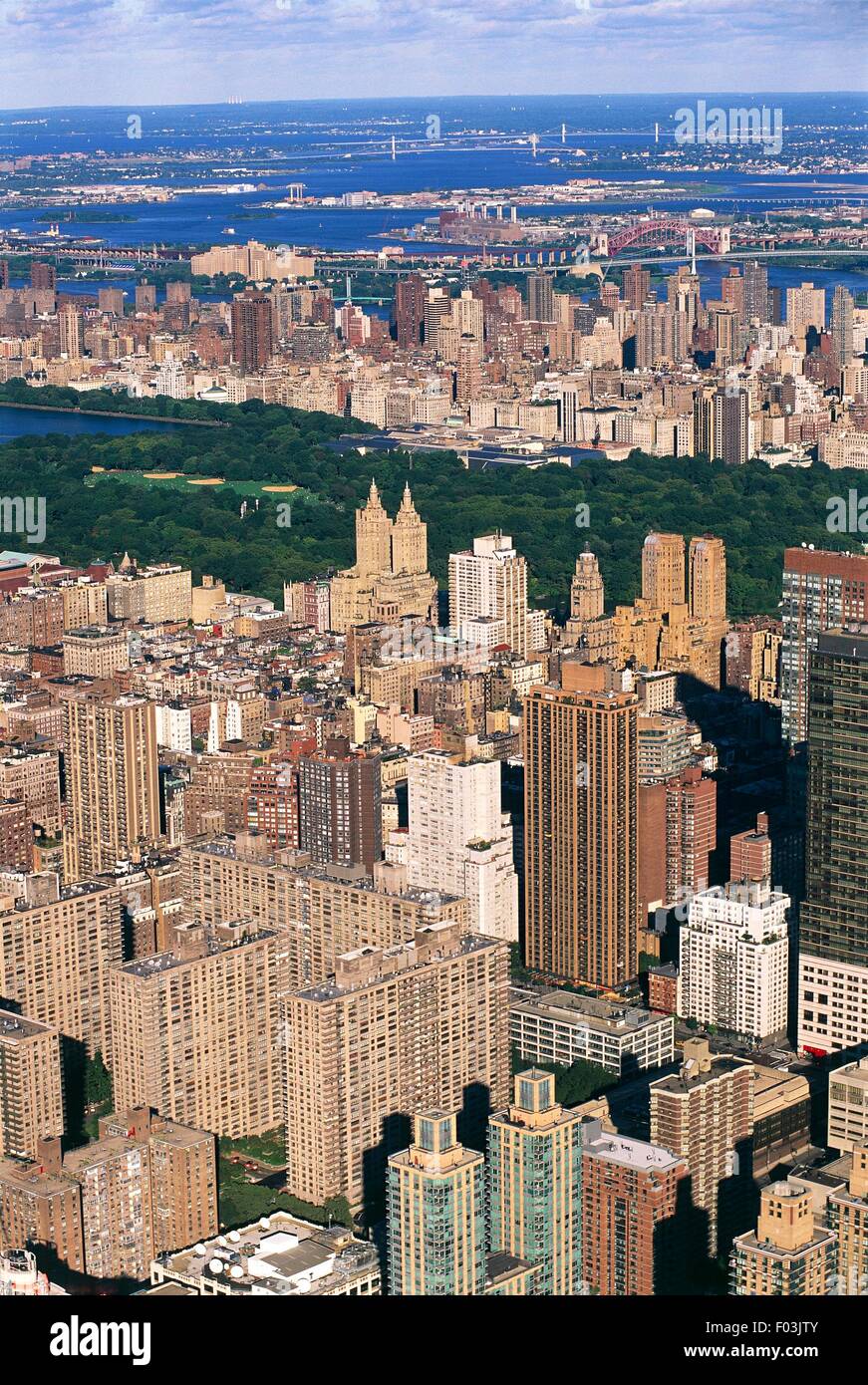 Aerial view of Upper West Side, New York - United States of America ...