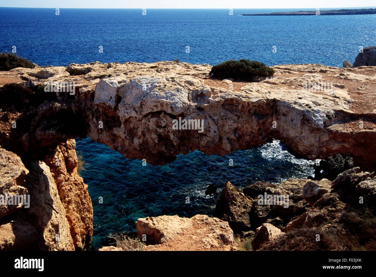 Natural Arch, Cape Greco, Cyprus Stock Photo - Alamy