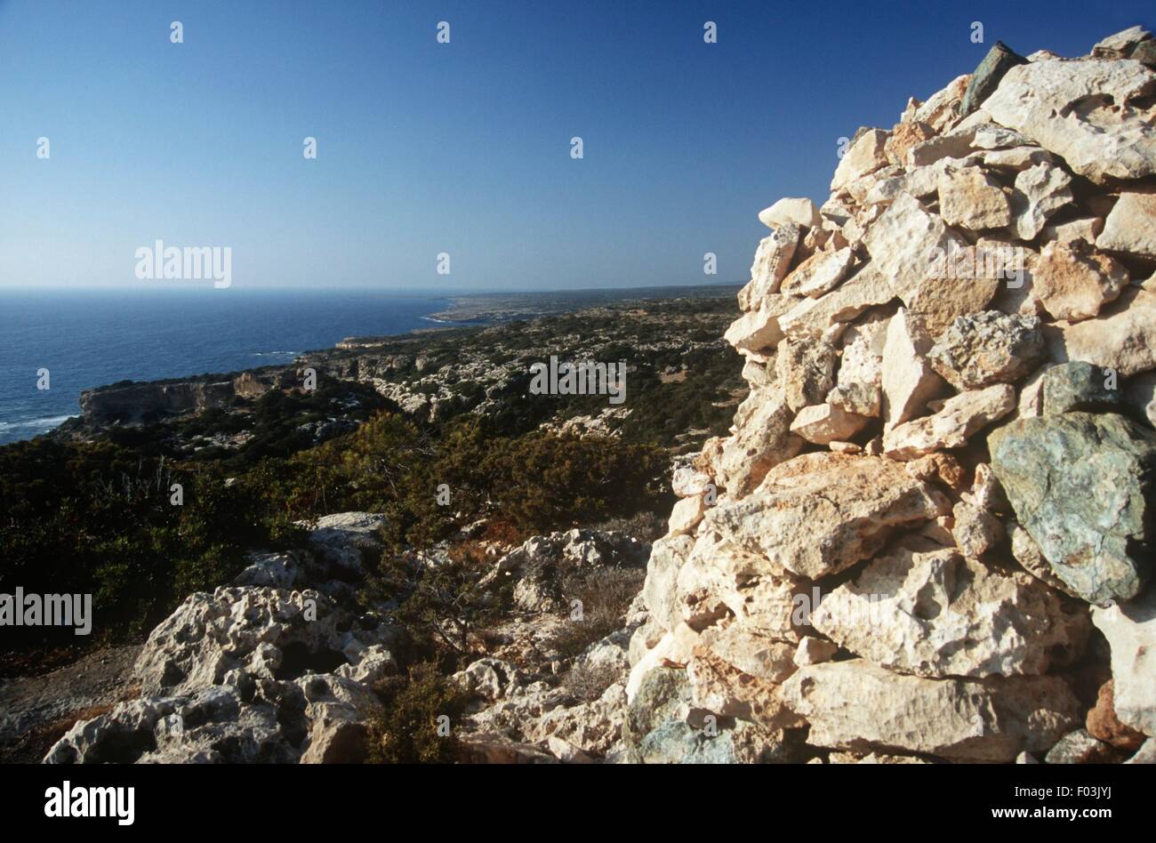 Cyprus, Akamas Peninsula, vegetation along coast Stock Photo - Alamy