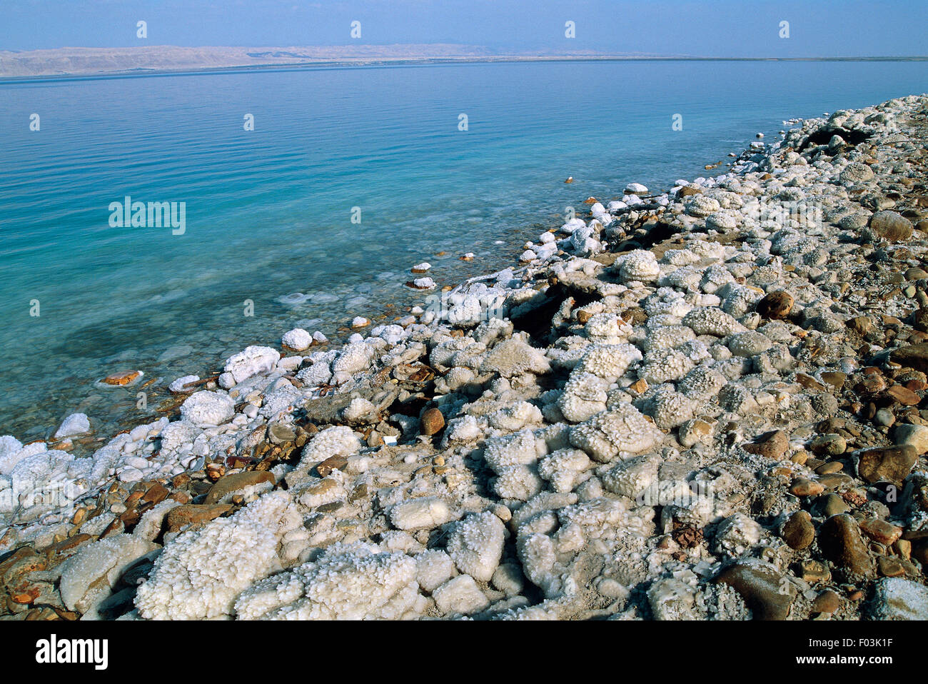 Salt concretions, Dead Sea, Mujib Biosphere Reserve, Jordan Stock Photo ...
