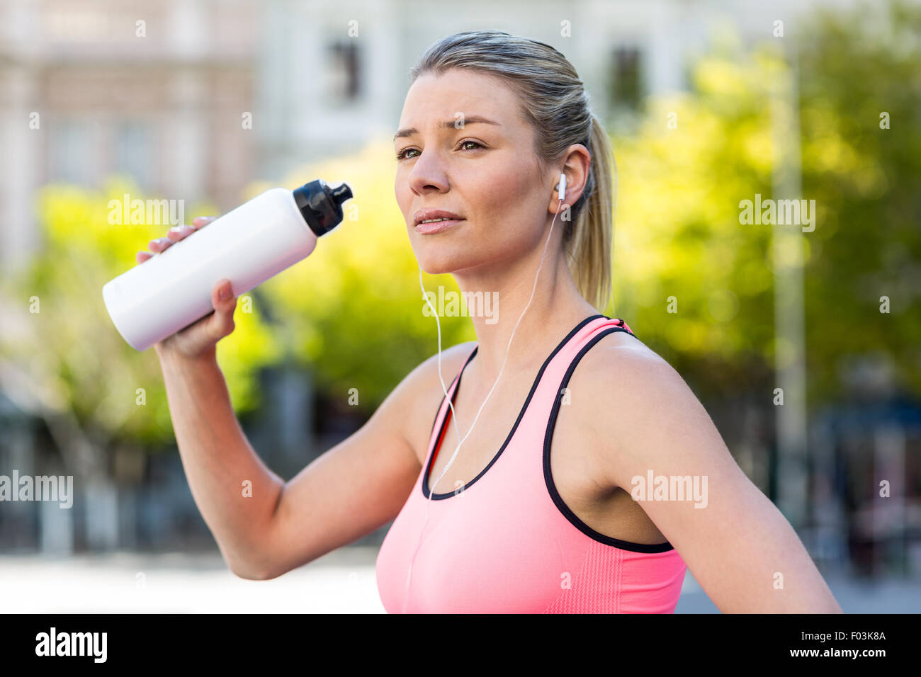 Beautiful woman enjoying drinking water hi-res stock photography and ...