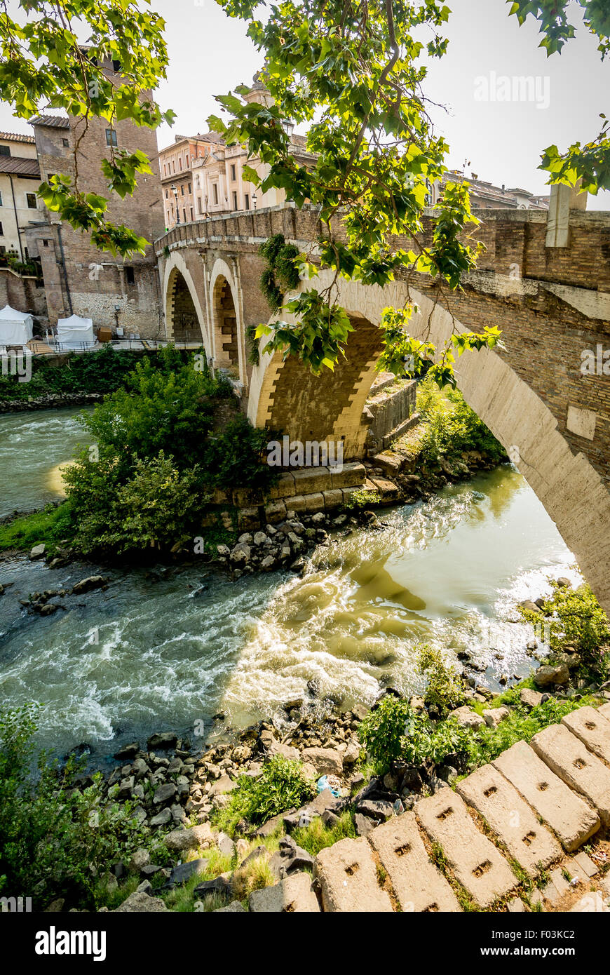 Ponte Fabricio or The Pons Fabricius, or Ponte dei Quattro .Ancient ...