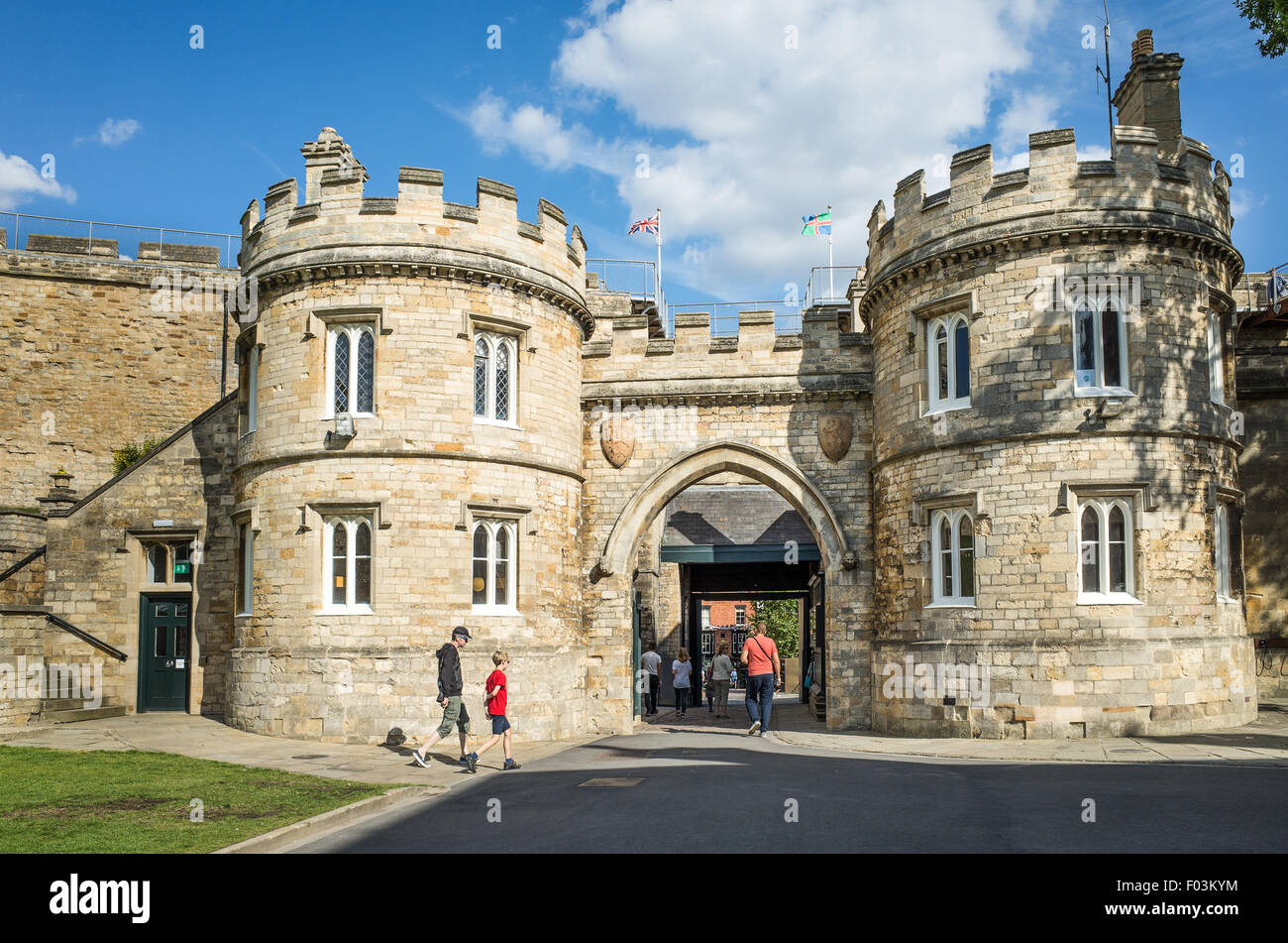 Entrance/ exit at Lincoln castle, England Stock Photo - Alamy