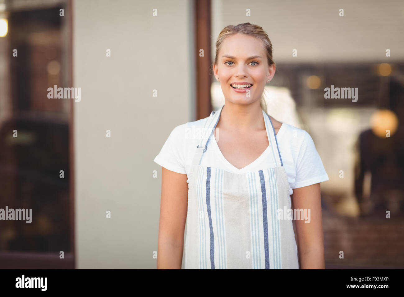 Waitress blonde attractive young woman hi-res stock photography and ...