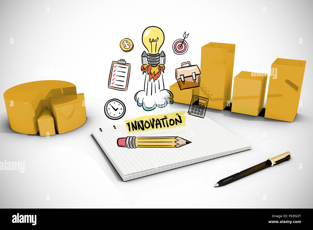 Composite image of innovation doodle Stock Photo - Alamy