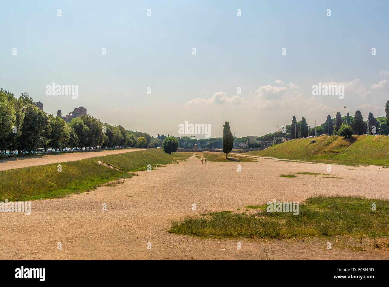 Circus Maximo ancient Roman chariot racing stadium, Rome, Italy Stock ...