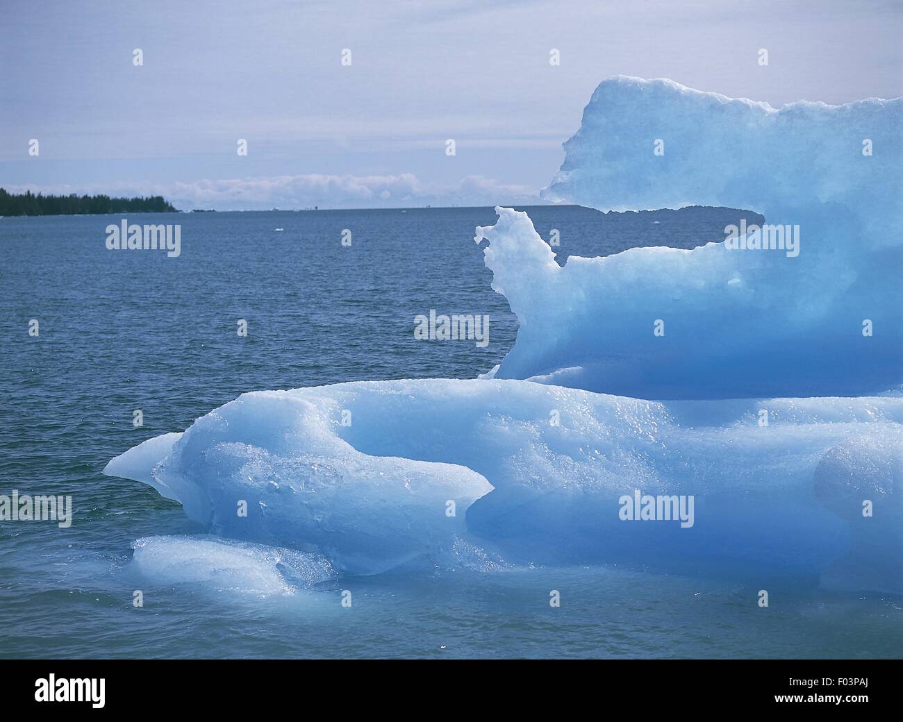 United States of America - Alaska. Kenai Fjords National Park. Iceberg ...
