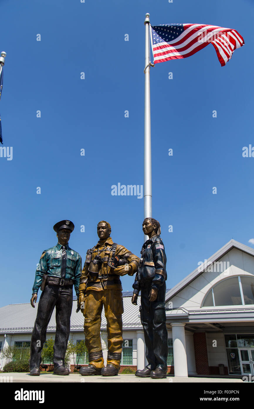 The Police, Firefighters, and paramedic memorial at the Lancaster ...