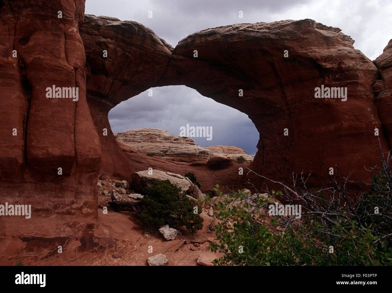 United States of America - Utah - Arches National Park. The natural ...