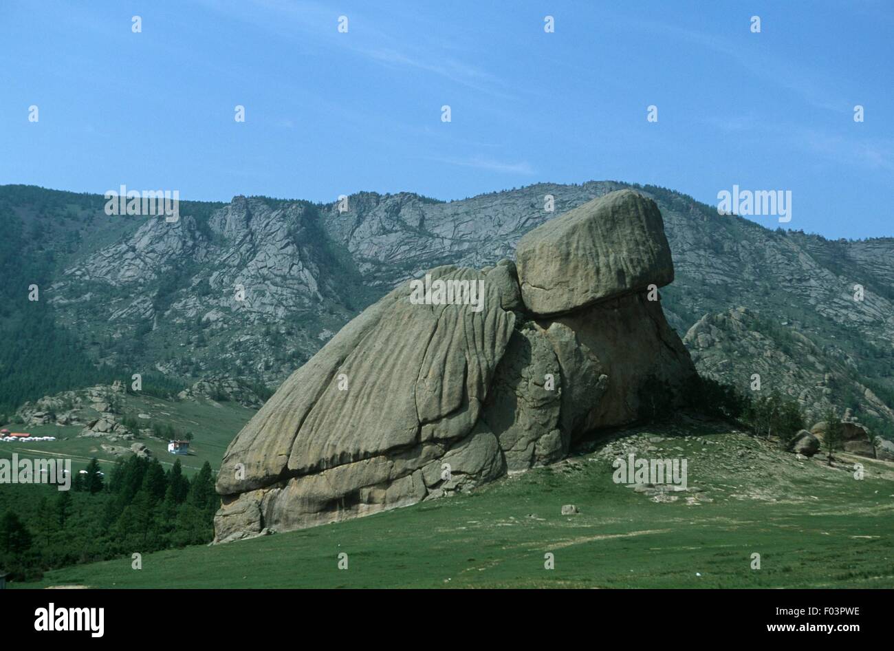 Mongolia - Terelj - Gorkhi-Terelj National Park - Turtle shaped rock ...