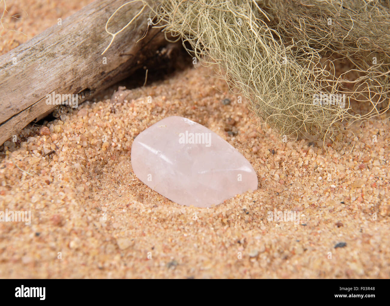 Rock crystal on beach Stock Photo - Alamy