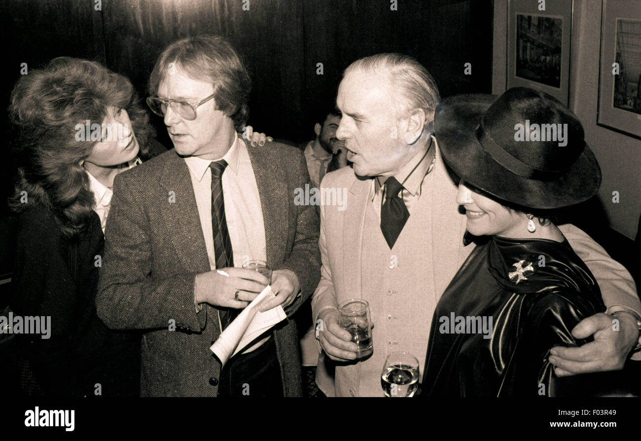 London.UK. Photo taken in the early 1980s. L-R: Rula Lenska, Dennis ...