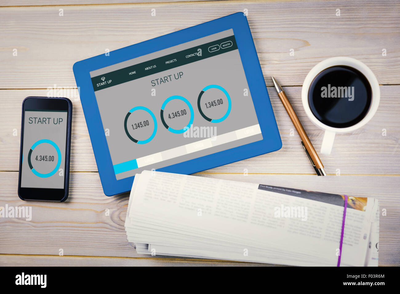 Composite image of homepage Stock Photo - Alamy