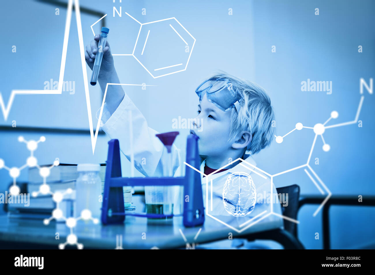Composite image of science graphic Stock Photo - Alamy
