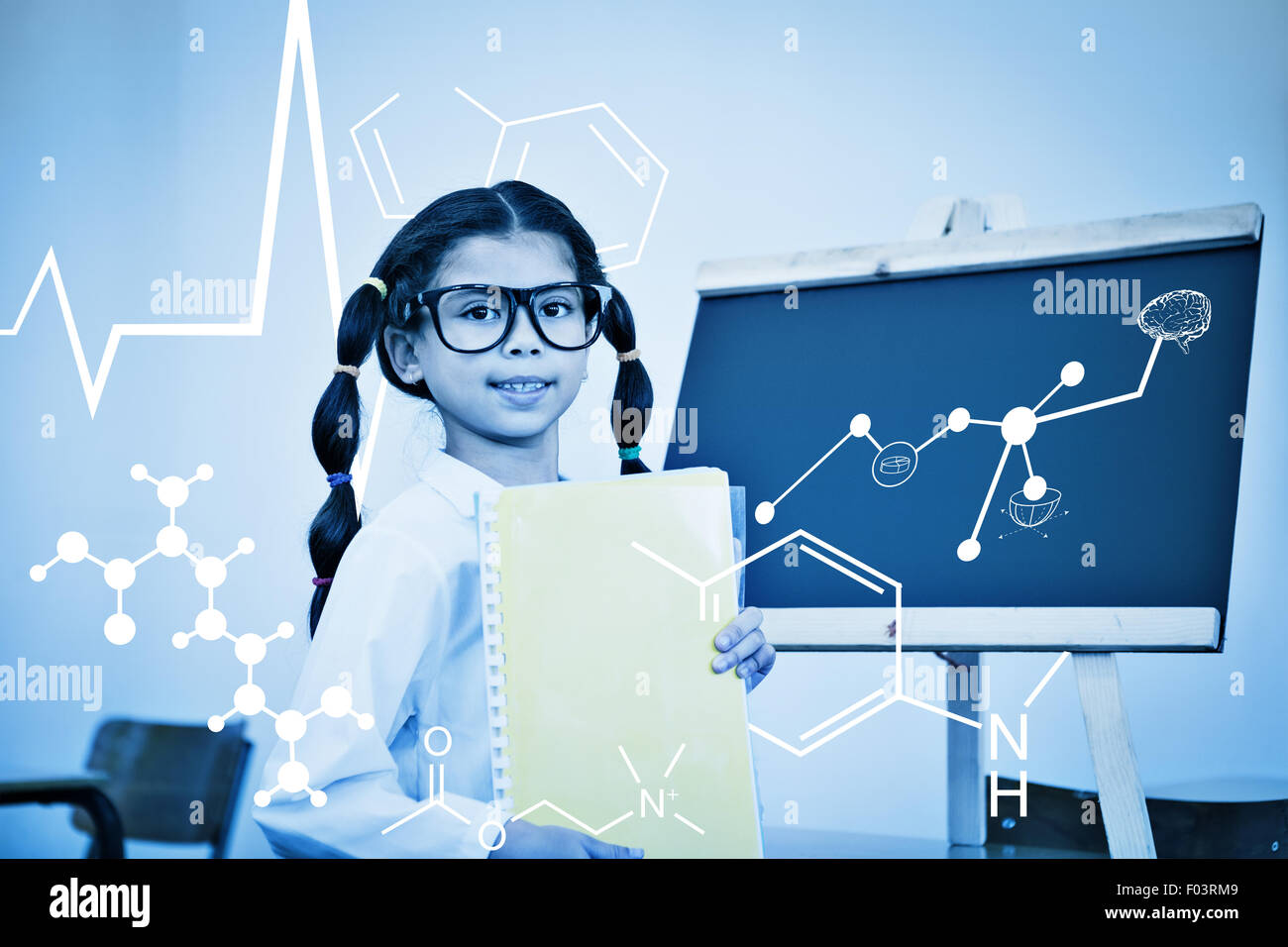 Composite image of science graphic Stock Photo - Alamy