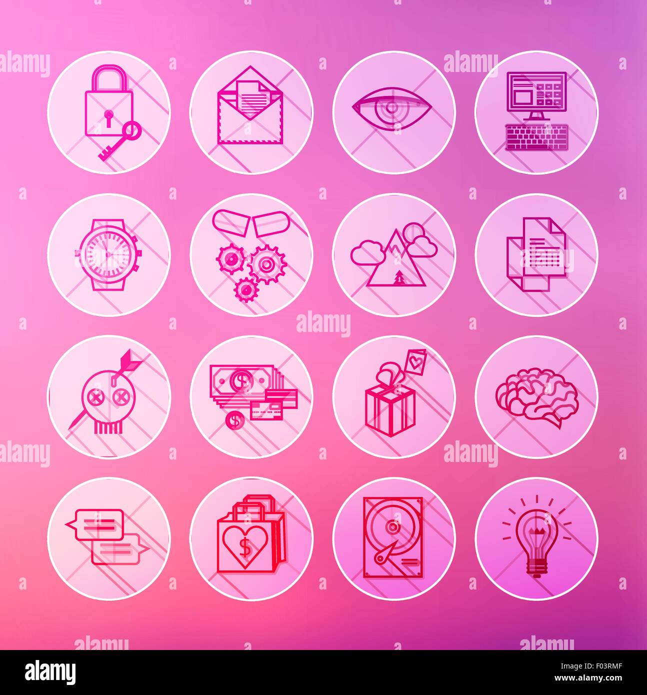 Set of 600 universal modern thin line icons for web and mobile Stock ... Set of 600 universal modern thin line icons for web and mobile Stock ...