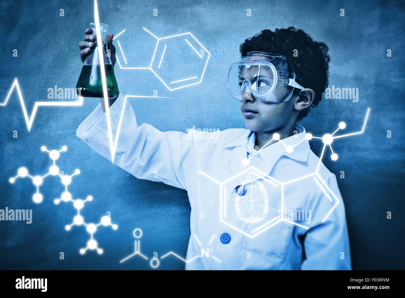 Child science coat hi-res stock photography and images - Alamy