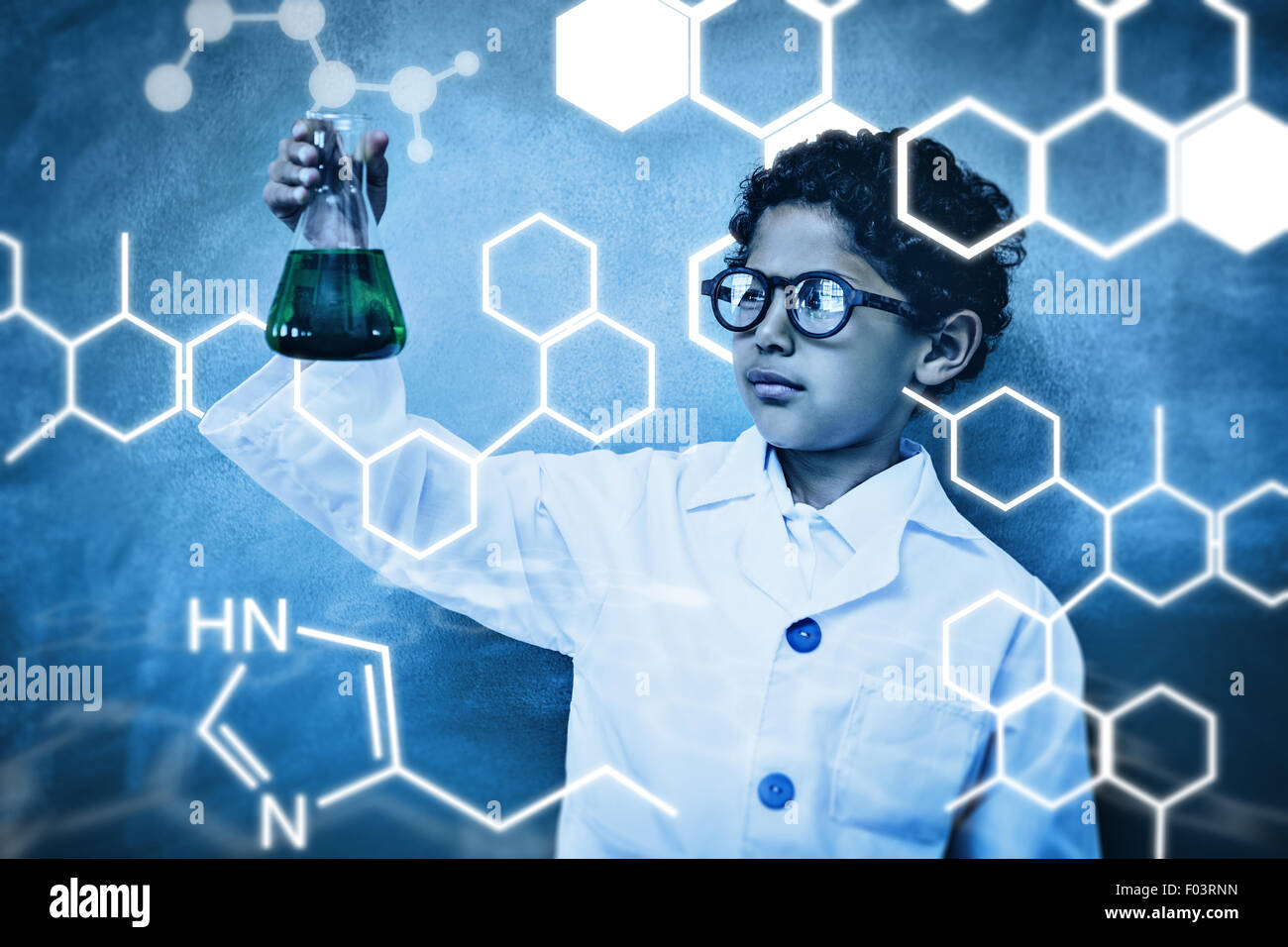 Child science coat hi-res stock photography and images - Alamy
