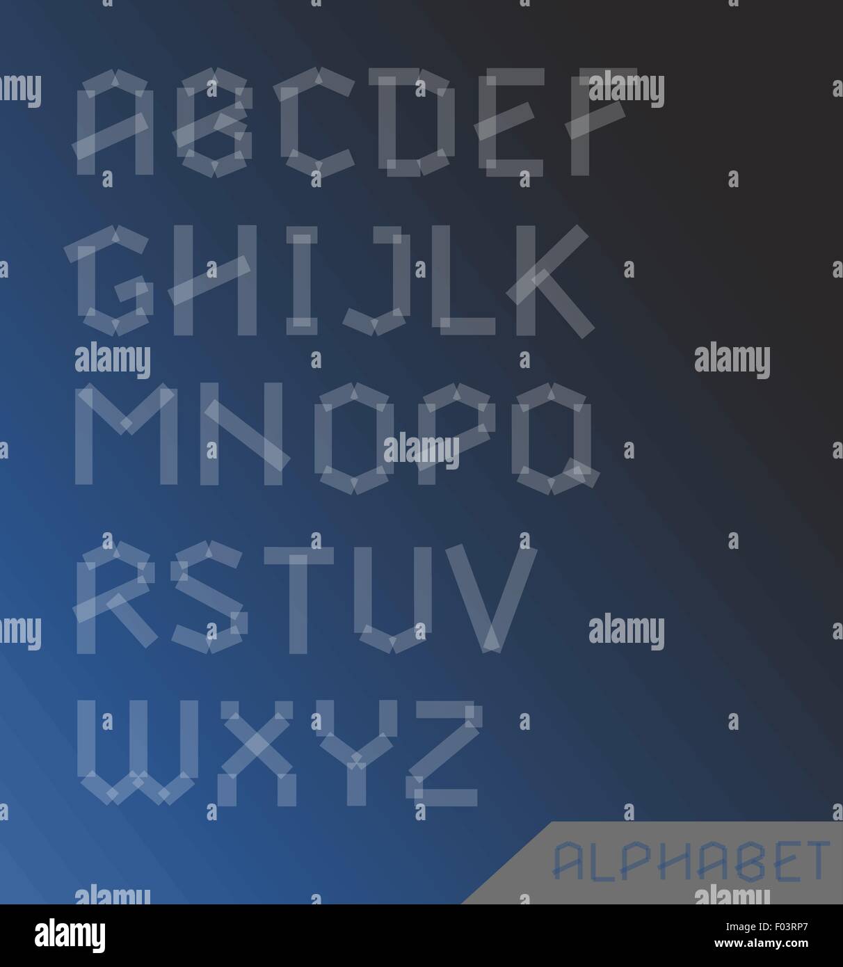 Alphabet of paper hi-res stock photography and images - Alamy