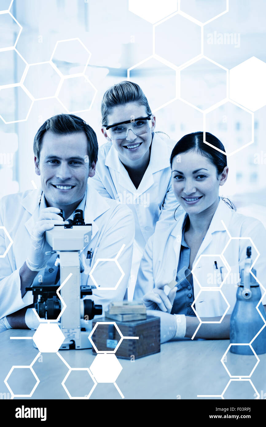 Composite image of science graphic Stock Photo - Alamy