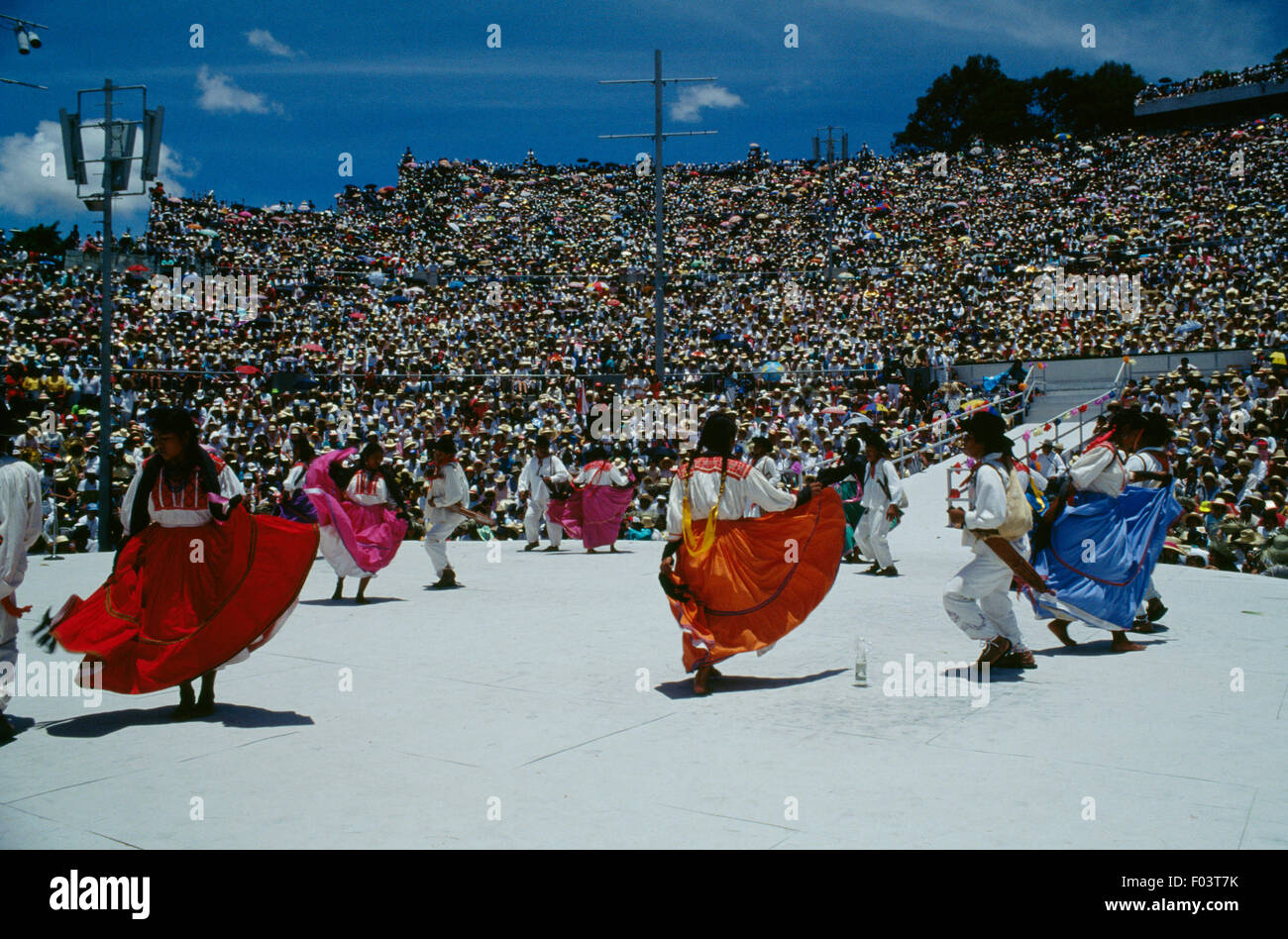 Dancers dancing in traditional costumes during the celebrations at the ...