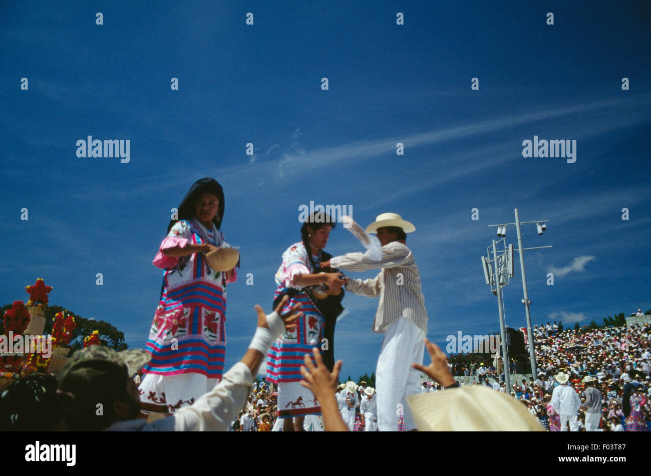 Dancers in traditional costumes during the celebrations at the ...