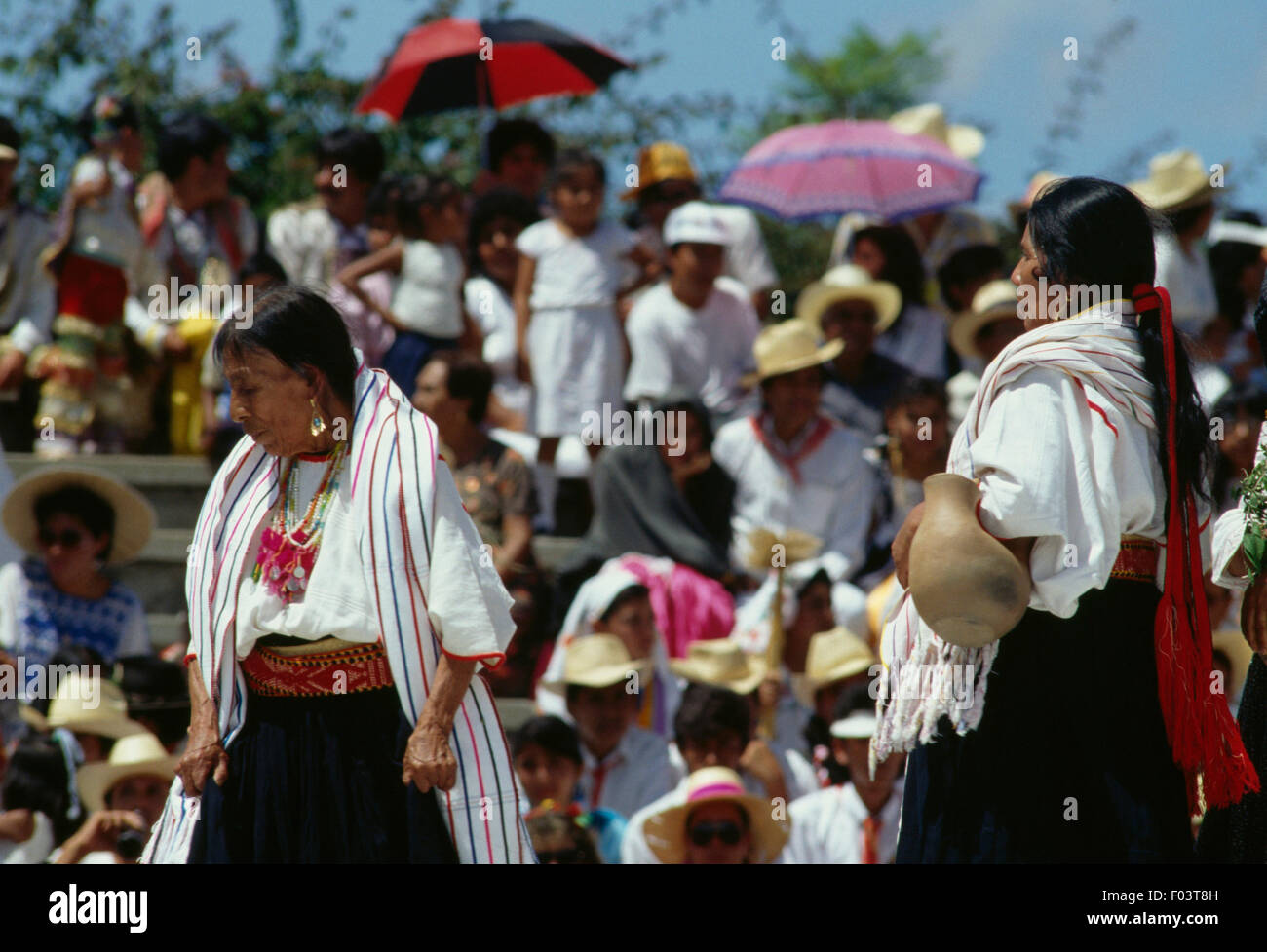 Women in traditional costumes during the celebrations at the ...