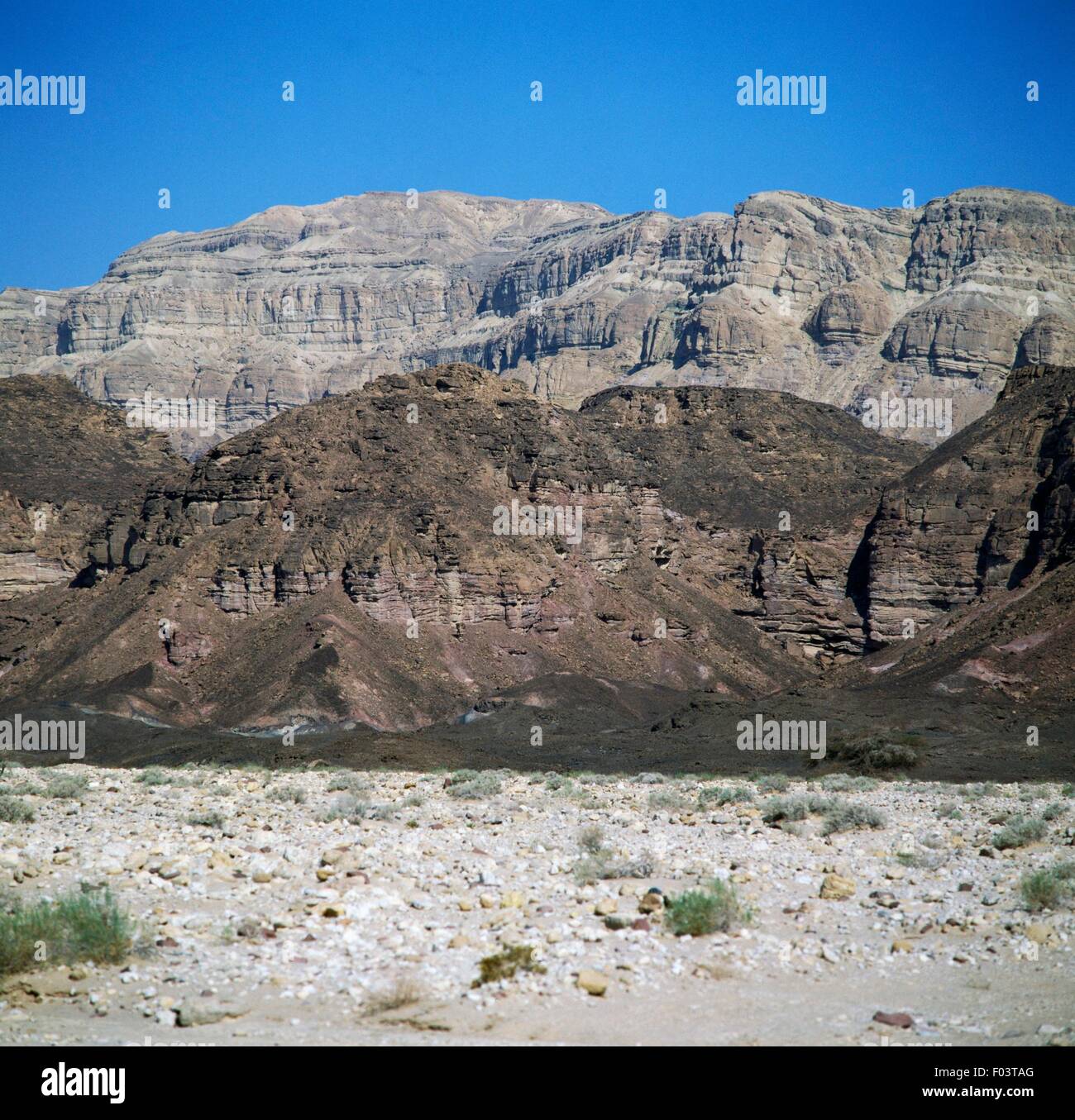 Rock formations in Timna Valley or Nahal Timna, Israel Stock Photo - Alamy