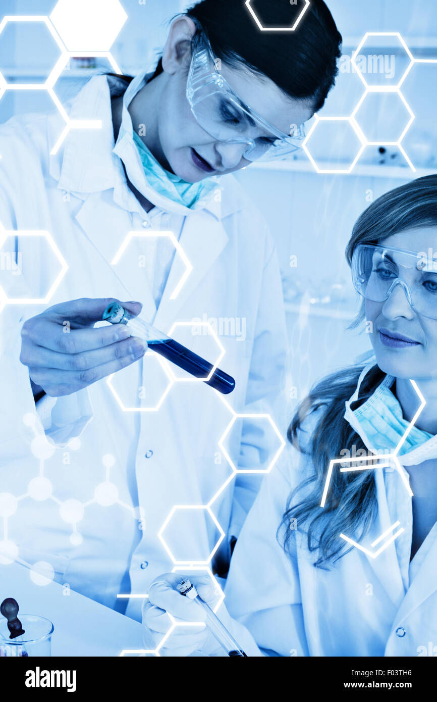 Composite image of science graphic Stock Photo - Alamy