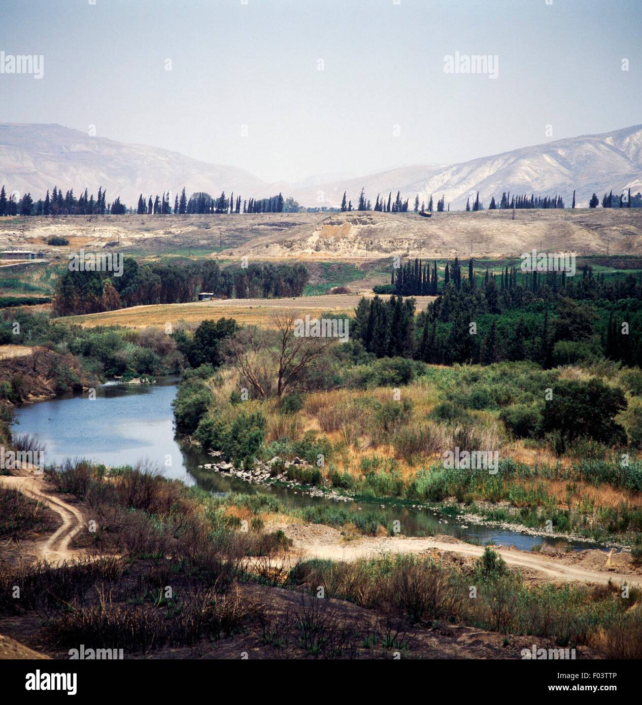 The Jordan river and the valley, Israel Stock Photo - Alamy
