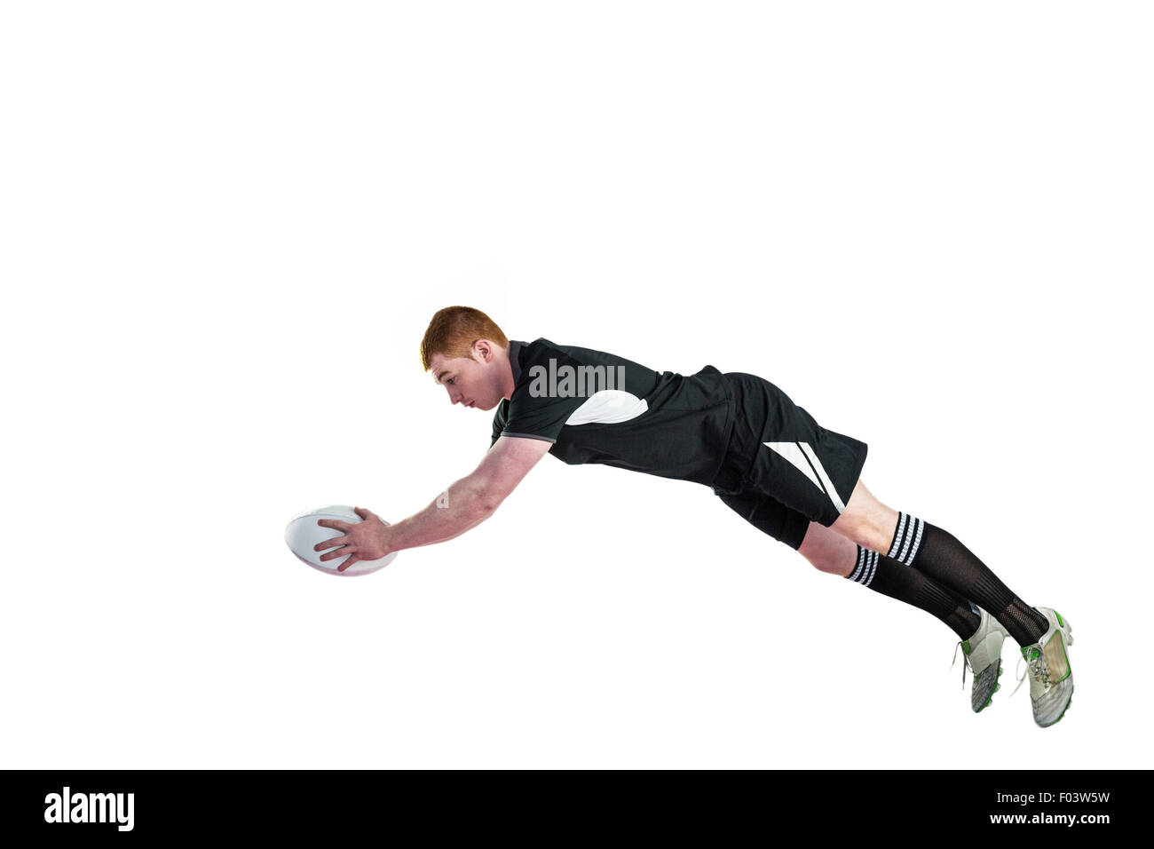 A rugby player scoring a try Stock Photo - Alamy