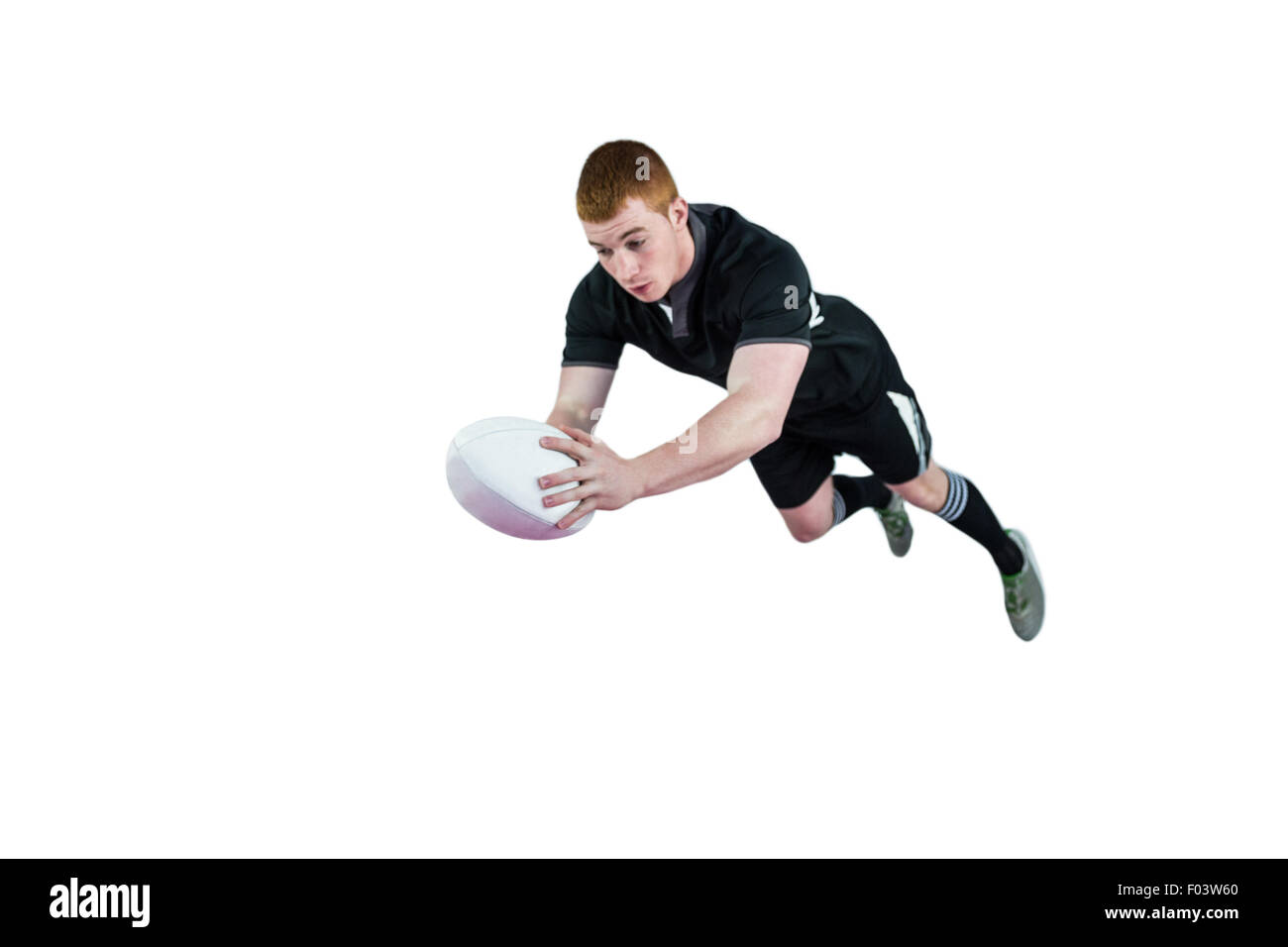 A rugby player scoring a try Stock Photo - Alamy