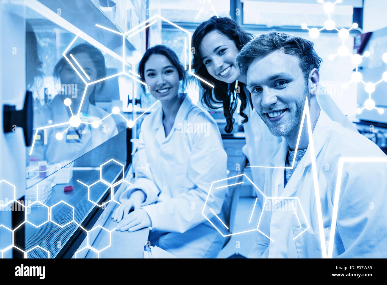 Composite image of science graphic Stock Photo - Alamy