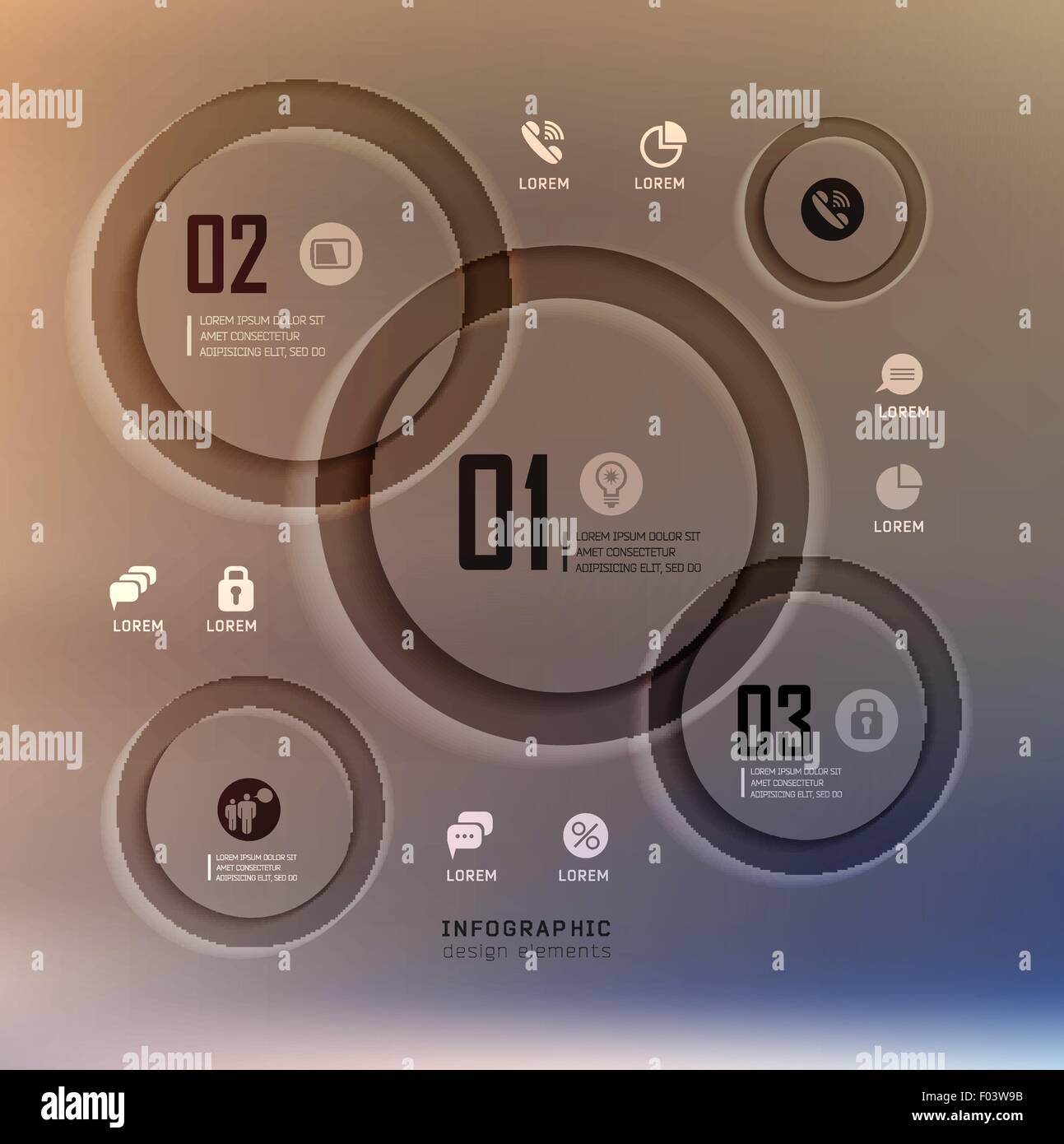 Transparent business Infographics. Shadows options Stock Vector Image ...